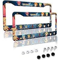 Amazon.com: Anime Car License Plate Frame 2 Pack, Front Rear Japanese ...