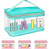 Amazon.com : AsodSway Preppy SPF Cosmetic Bag - SPF Chenille Varsity ...