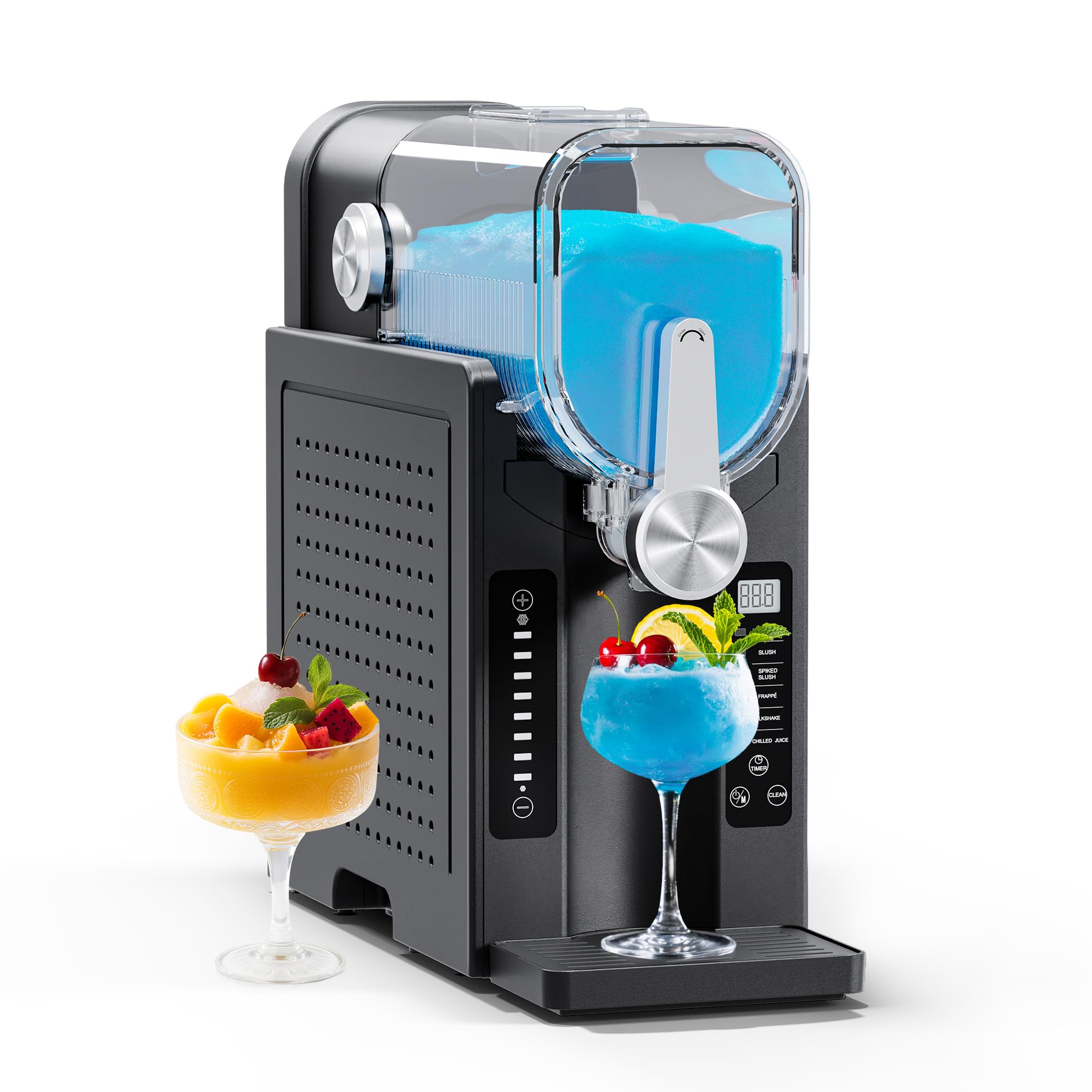 Slushie Machine, EZBASICS Slushy Machine for Home No Ice Needed ...