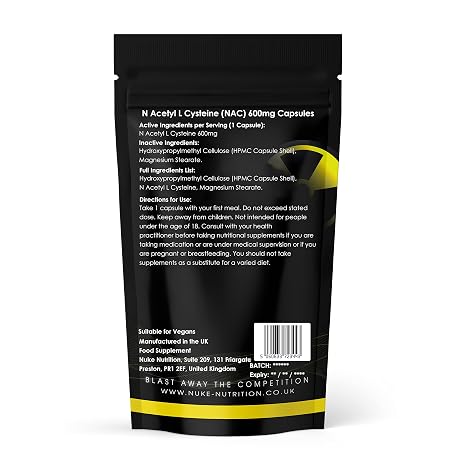 Mua Nuke Nutrition NAC Supplement 600mg | High Strength NAC N-Acetyl ...