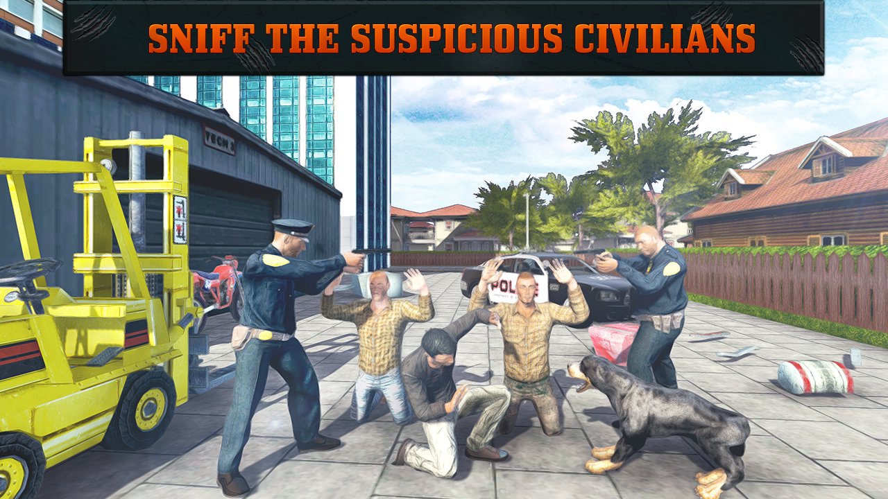 Amazon.com: Rotweiler Police Dog Hunt Crime City Criminal Case 3D: Cops ...