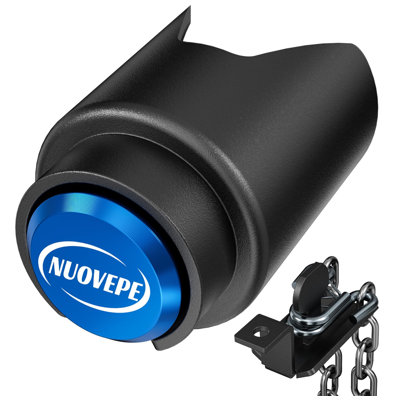 NUOVEPE Trailer Lock Fits 2 Inch Couplers, Secures Safety Chains Anti ...