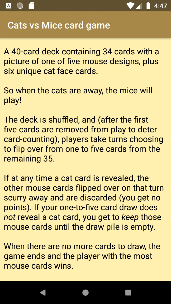 Cats vs Mice card game:Amazon.com:Appstore for Android