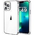 Amazon.com: JJGoo Compatiable with iPhone 13 Pro max Case Clear, Transparent Shockproof Phone ...