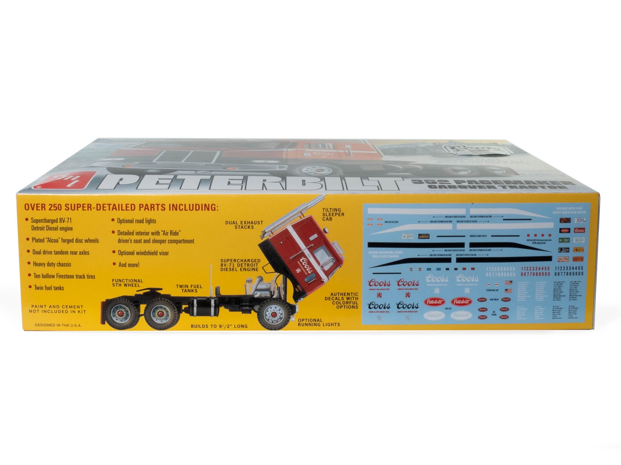 Mua AMT 1/25 Peterbilt 352 Pacemaker COE Coors Beer Plastic Model ...