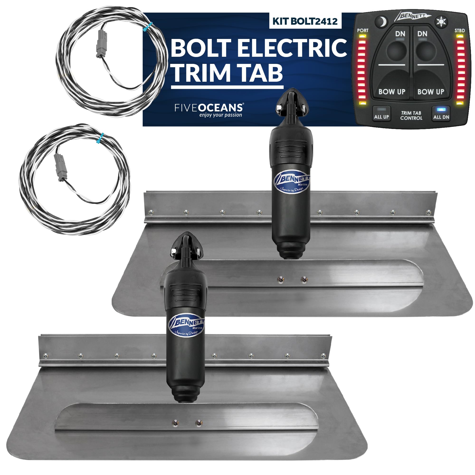 Mua Bennett Bolt Electric Trim Tab System 24" x 12", Includes ...