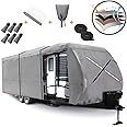 Amazon.com: XGEAR Thick 4-Ply Top Panel Travel Trailer Cover- Ripstop ...
