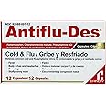 Amazon.com: ANTIFLU-DES Cold and Flu, Symptoms Relief, Fever Reducer, 12 Caps, Box