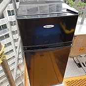 Amazon.com: COSTWAY Compact Refrigerator, 3.4 cu. ft. Classic Fridge ...