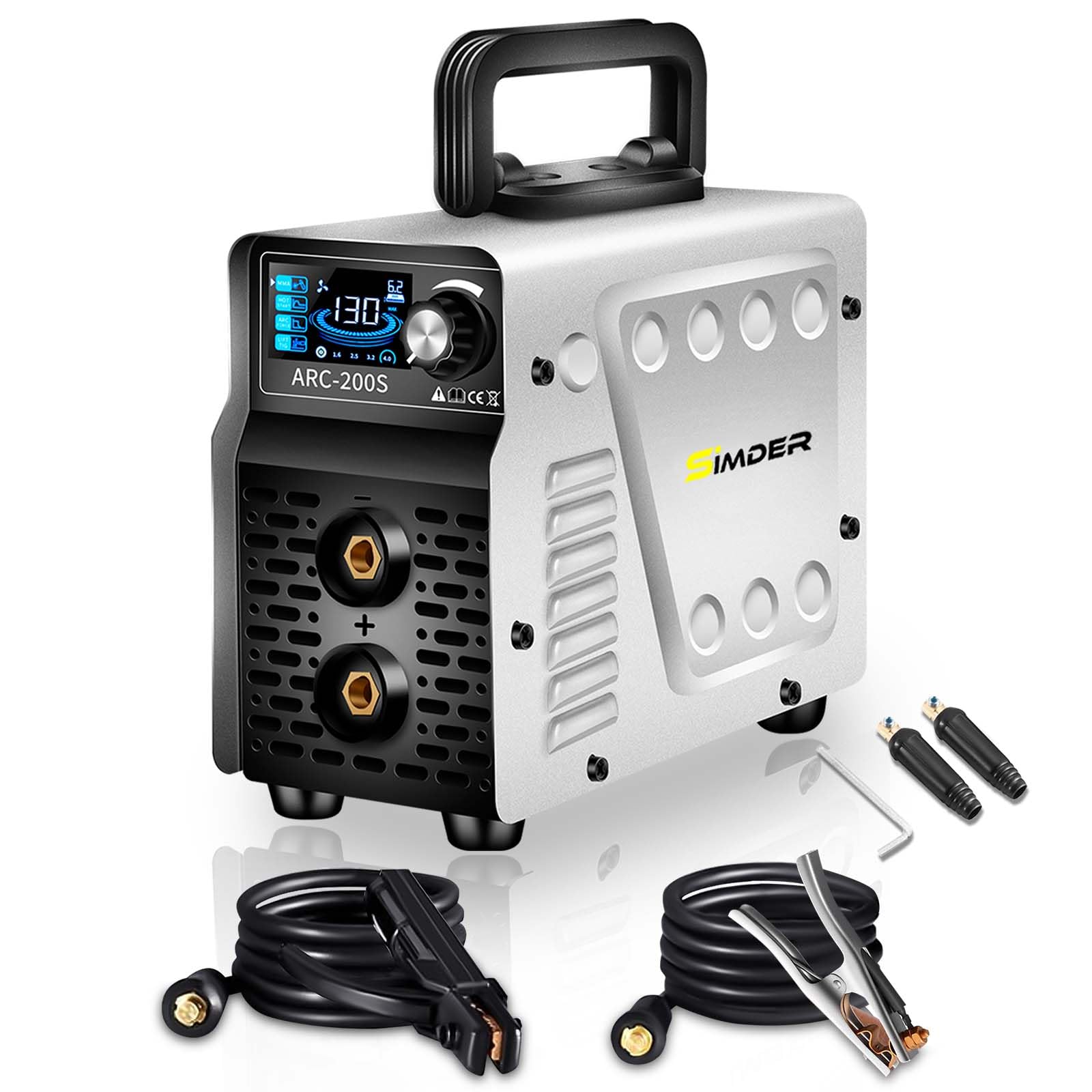 SSIMDER Stick Welder, Welding Machine 110v/220v 130A 2 In 1 Hot Start ...