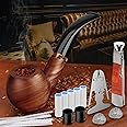 Amazon.com: Scotte Tobacco Pipe Set Handmade Wood Smoking Pipe with ...