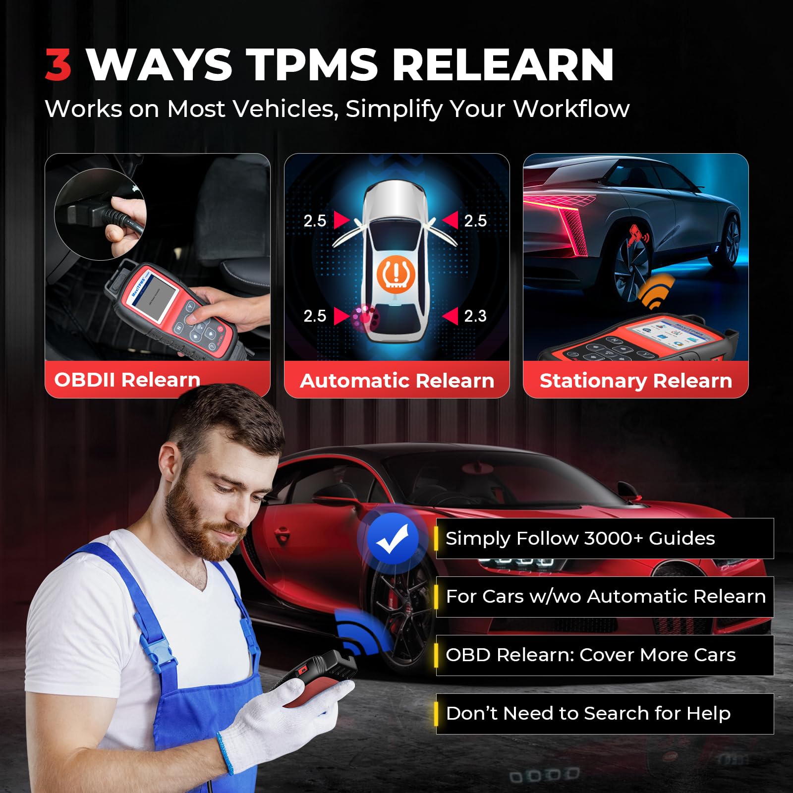 Autel MaxiTPMS TS508WF TPMS Programming Tool, 2024 Upgraded of TS508 ...