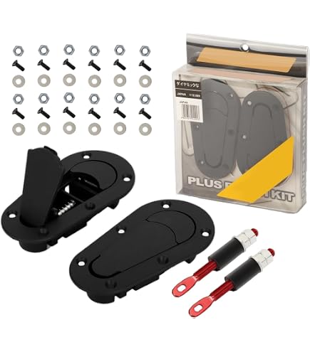 Hood Latch Assembly AeroCatch Non-Locking Plus Flush Hood Pins & Race ...