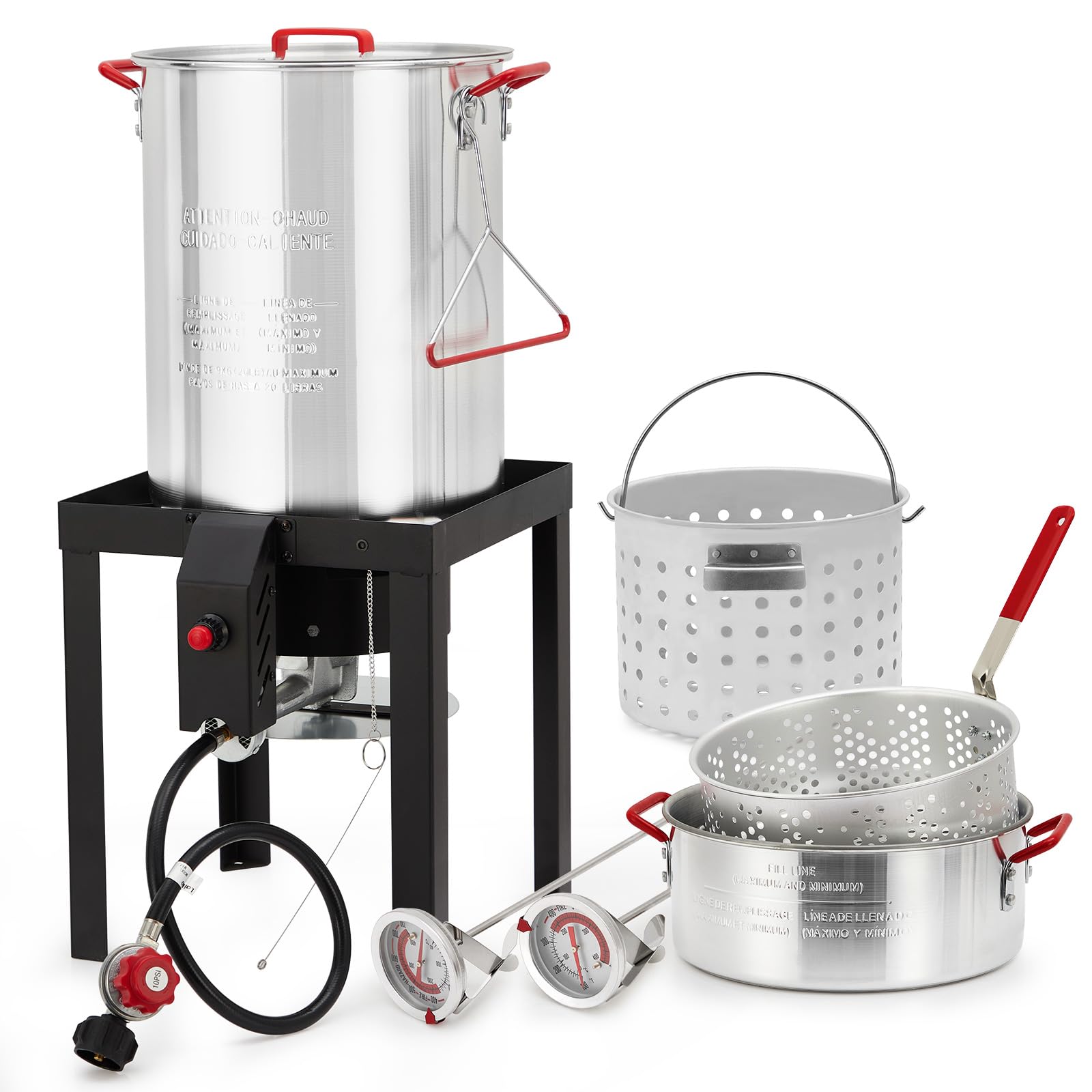Mua 30 Qt Turkey & 10 Qt Fish Fryer Boiler Steamer Set, Aluminum Turkey ...