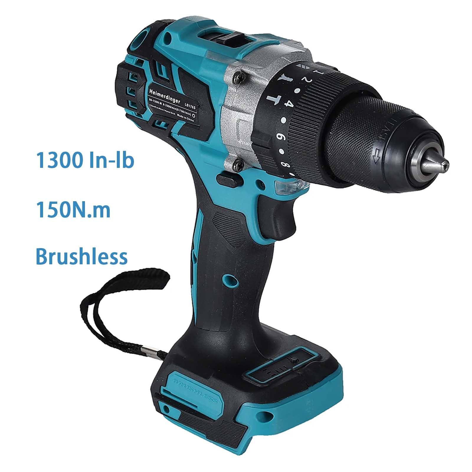 Mua Brushless Cordless Impact Drill, 1300 In-lb(150N.m) Torque Electric ...