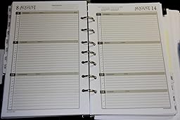 Amazon.com : Day Runner Weekly Planner Refill 2016, 5.5 x 8.5 Inches ...