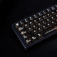 Amazon.com: 114 Keys Black Transparent Keycaps PC Cherry Profile UV ...