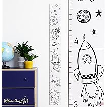 Height Chart For Wall Outer Space Growth Chart For Kids, Planets Height ...