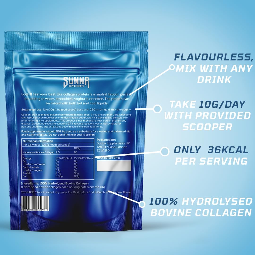 Mua SUNNA SUPPLEMENTS - Halal Bovine Collagen Protein Powder for Hair ...