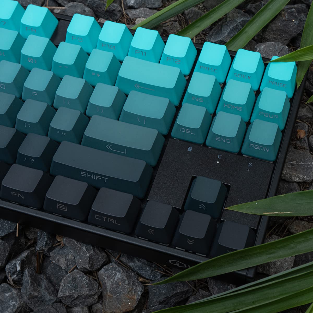 Mua mintcaps PBT Doubleshot Keycaps Gradient Cyan Backlit Keycaps 134 ...