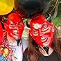 Amazon.com: Rubie's Women's Scream Queens Devil 1/2 Mask, Red, One Size ...