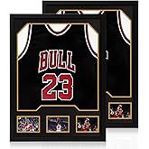 Amazon.com: CCDCC Jersey Frame Display Case 2 Pack, Large Wooden Sport Jersey Shadow Box Frame ...