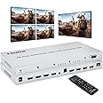 Amazon.com: 4X4 Audio Matrix Switch/Splitter, 4k Video Wall Controller ...