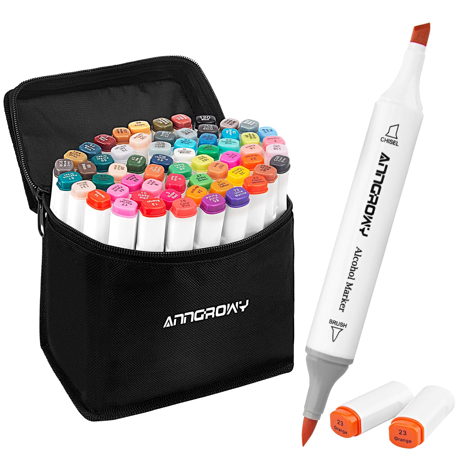 Mua anngrowy 61 Colors Alcohol Markers Brush Tip Art Markers for Adult ...