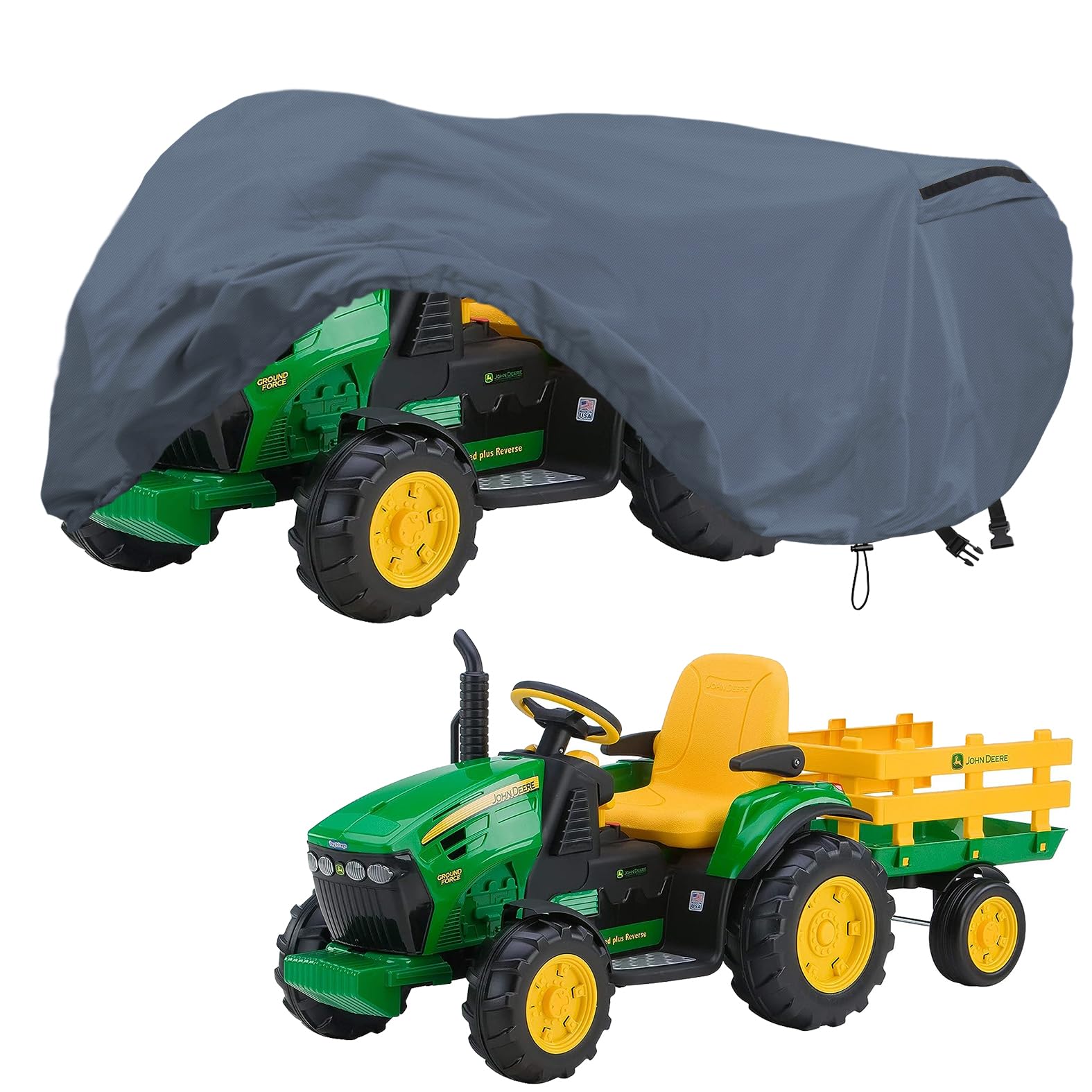 WORUO Kids Ride-On Toy tractor Cover, Heavy Duty 600D Polyester Oxford ...