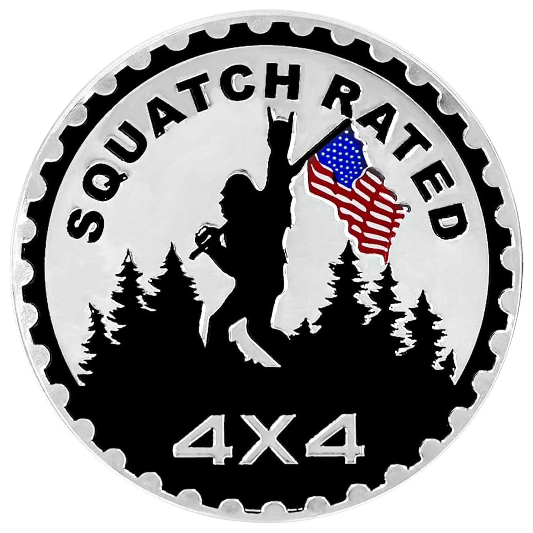 Mua Wild Man Pattern Rated Car Emblem, 4 x 4 Automotive Car Badge ...