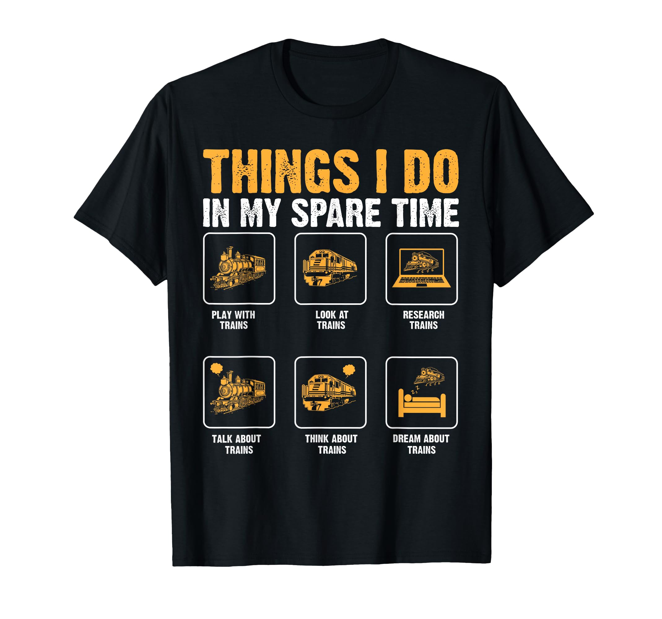 Things I Do In My Spare Time Trains Lovers T-Shirt for sale | Katy, TX ...