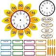Amazon.com: WhatSign Telling Time Bulletin Board Decorations 38Pcs ...