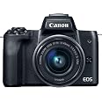 Amazon.com : Canon EOS M50 Mirrorless Vlogging Camera Kit with EF-M 15 ...