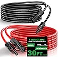 Amazon.com: Oududianzi Solar Extension Cable 30Ft, Solar Wire 10AWG ...