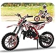 Amazon.com: 49cc 2-Stroke Kids Dirt Bike, Gas Power Motocross, Pocket Rocket Bike with Front ...
