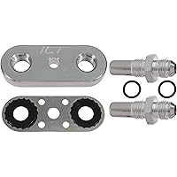 Amazon.com: ICT Billet Transmission Cooler Line Adapter Plate with ...