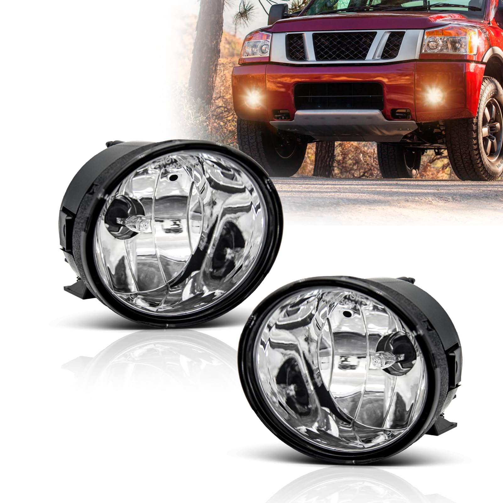 SPIEGEER Fog Lights Assembly for 2004 2005 2006 2007 2008 2009 2010 ...