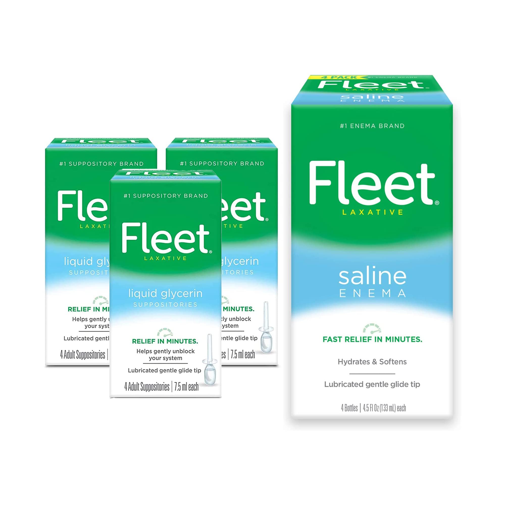 Mua Fleet Saline Enema, 4 Count and Fleet Laxative Liquid Glycerin ...