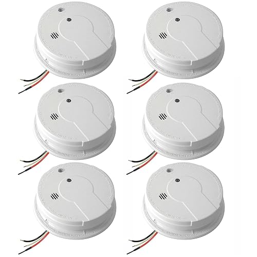 Kidde Smoke Detector, Hardwired Smoke Alarm with 9-Volt Battery Backup ...