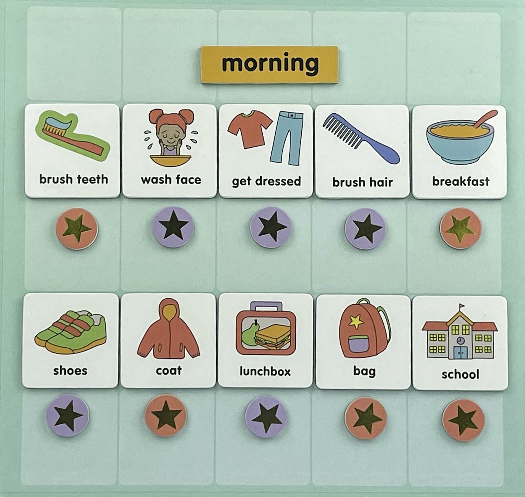 Mua Magnetic Visual Schedule for Kids - Create Your Own Routine Chart ...