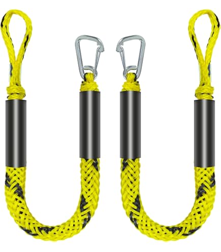 Boat Accessories NIUTRIP 2FT Boat Dock Line Shock Absorbing Mooring ...