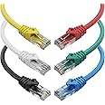 Amazon.com: Cat6 Ethernet Cable 6 Feet (6 Pack) LAN, utp Cat 6, RJ45 ...