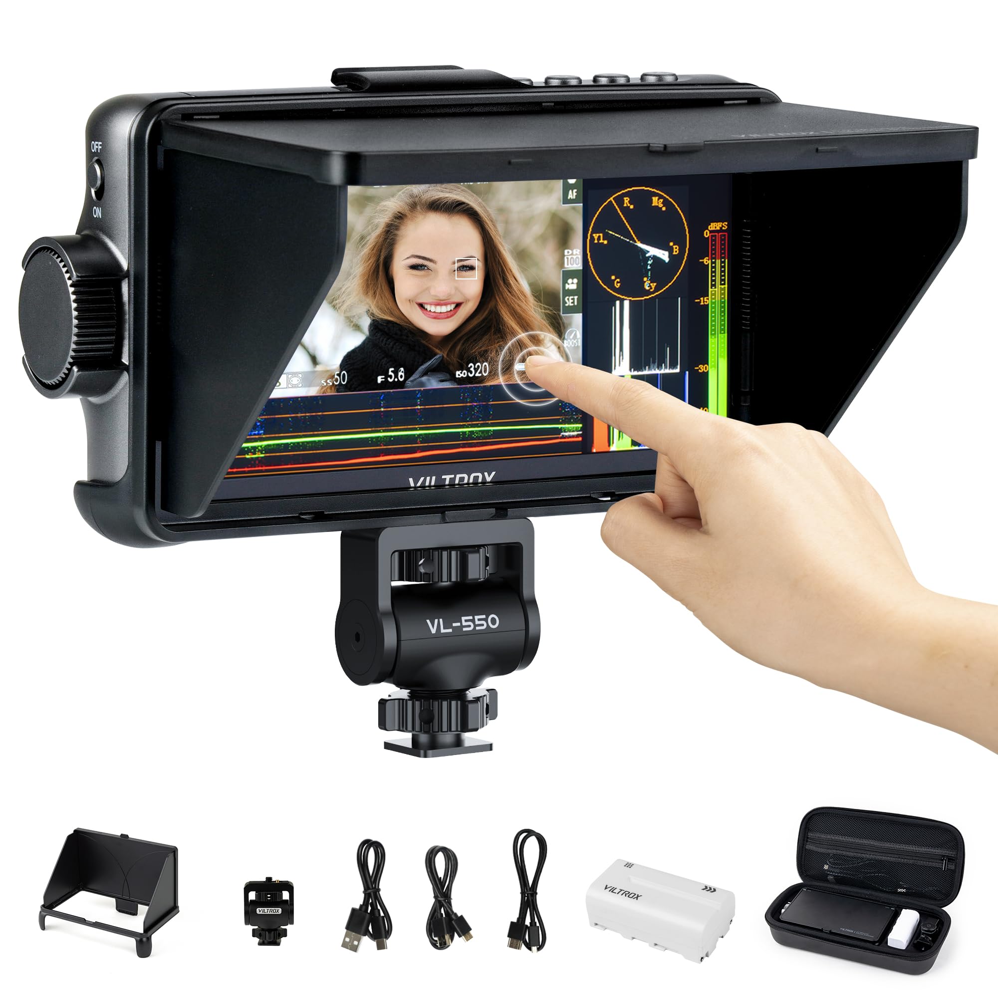 Mua DC-550 Pro Touchscreen Camera Field Monitor 4K HDMI (5.5 Inch) DSLR ...