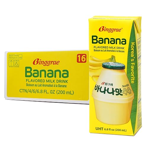 Binggrae Banana Flavored Milk Drink – Korean Sweet and Creamy Beverage ...