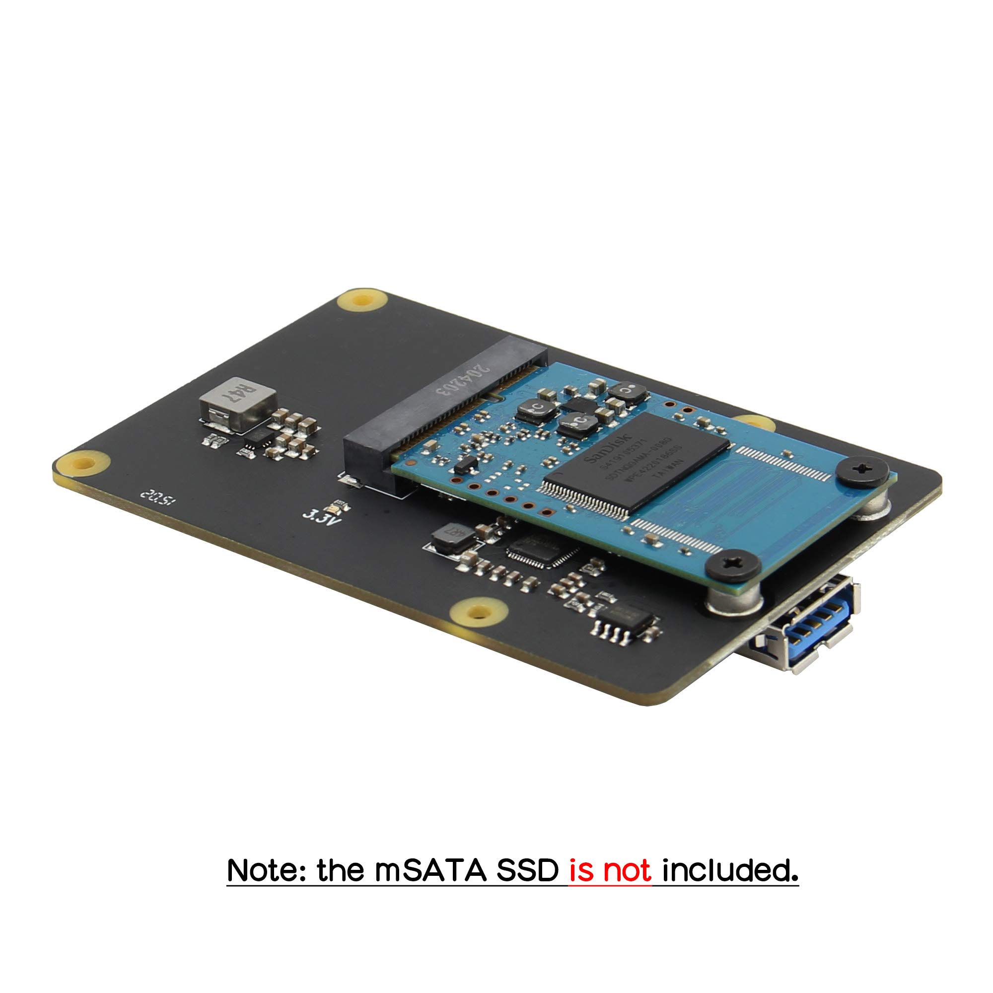 Mua Geekworm for Raspberry Pi 4 mSATA SSD Adapter X857 V2.0, mSATA SSD ...