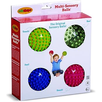 Amazon.com : Edushape 4 Count Multi-Sensory Balls Gift Set : Baby Toy ...