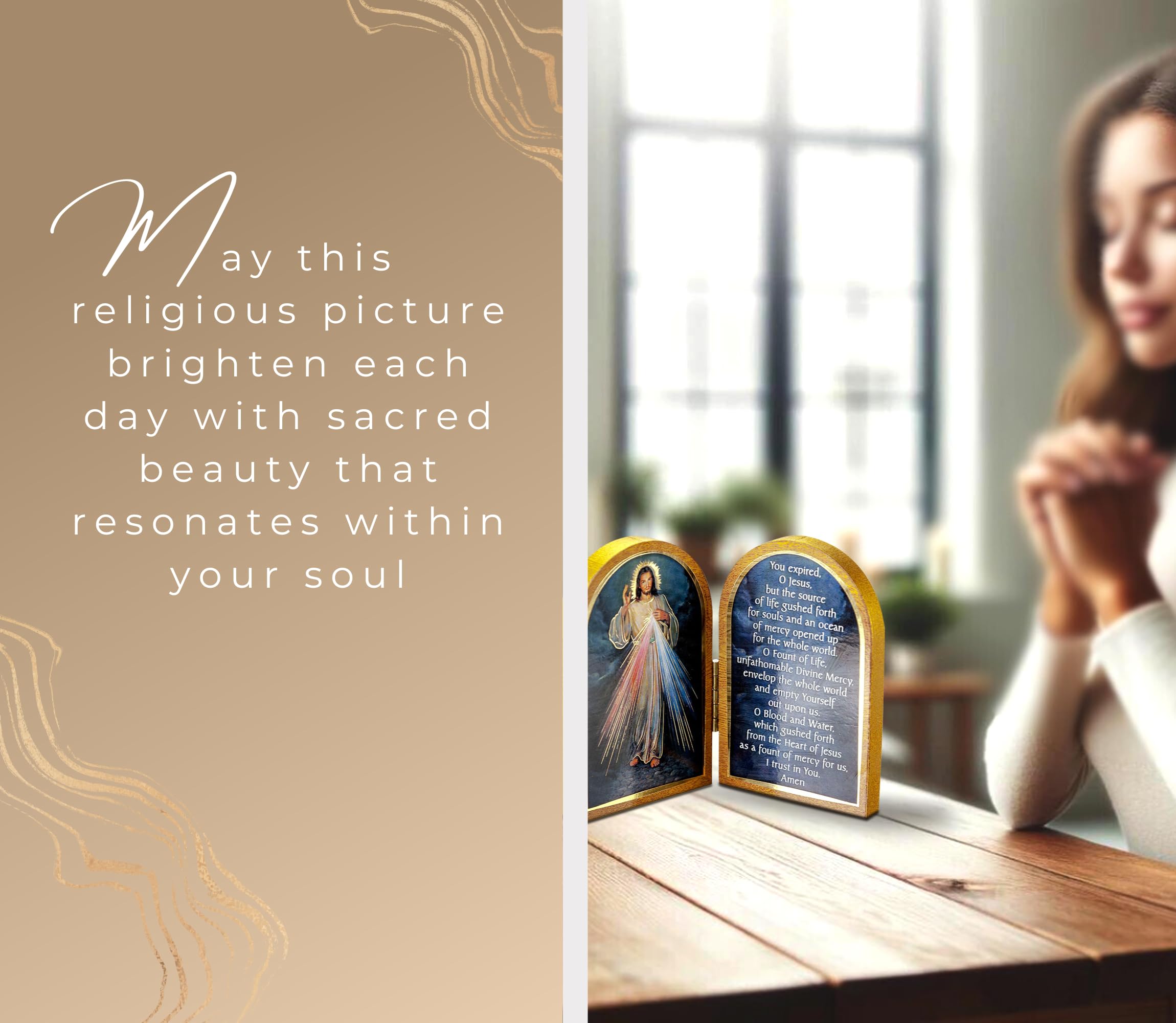 Mua Divine Mercy Image - Laminated Divine Mercy Chaplet Prayer Card ...