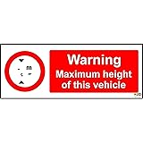 2 x Commercial Vehicle CAB Height Indicator HGV Sticker Decal 15cm ...