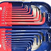 WORKPRO Hex Key Set, Metric/Imperial Allen Keys Set, Combined Long Arm Hexagon Key Set, 18-Piece ...
