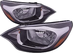 Amazon.com: HEADLIGHTSDEPOT Headlights Compatible with Kia Rio 2012 ...